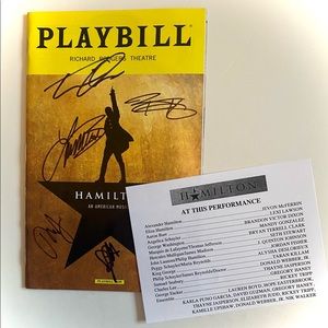 Other | Hamilton Signed Playbill Autographed By Cast | Poshmark